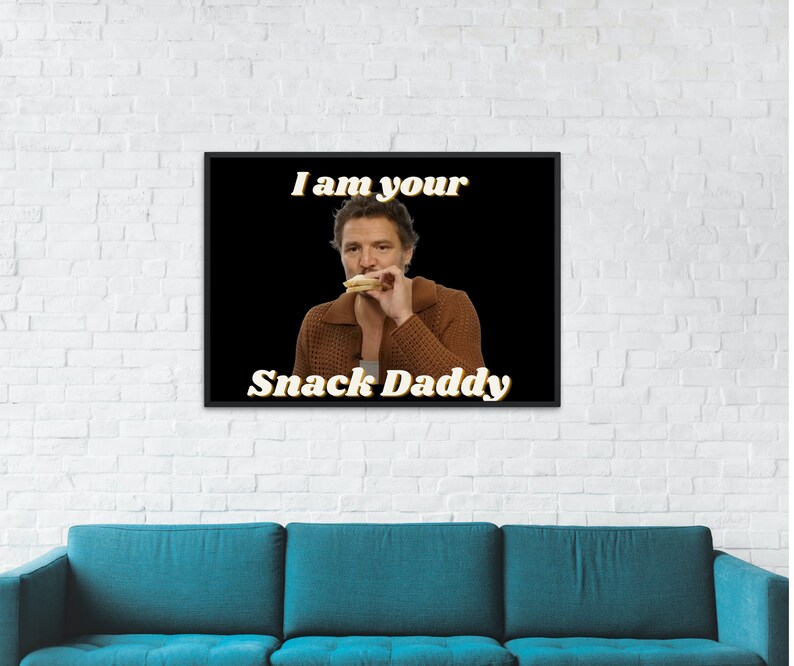 Pedro Pascal 'eating a Sandwich Meme' Digital Design - Etsy