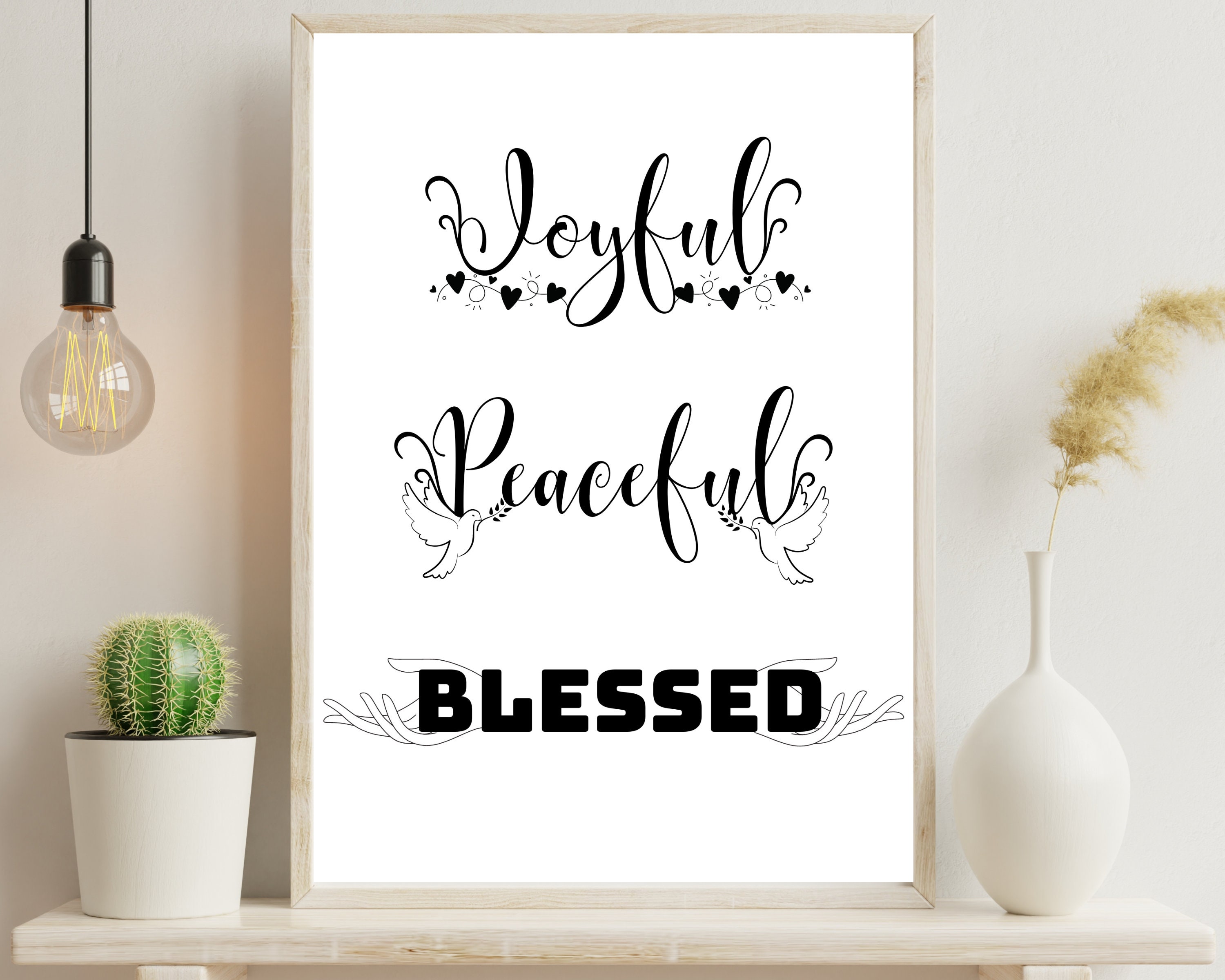 Blessed Wall Art Bible Verse Digital Print Instant Download Printable ...