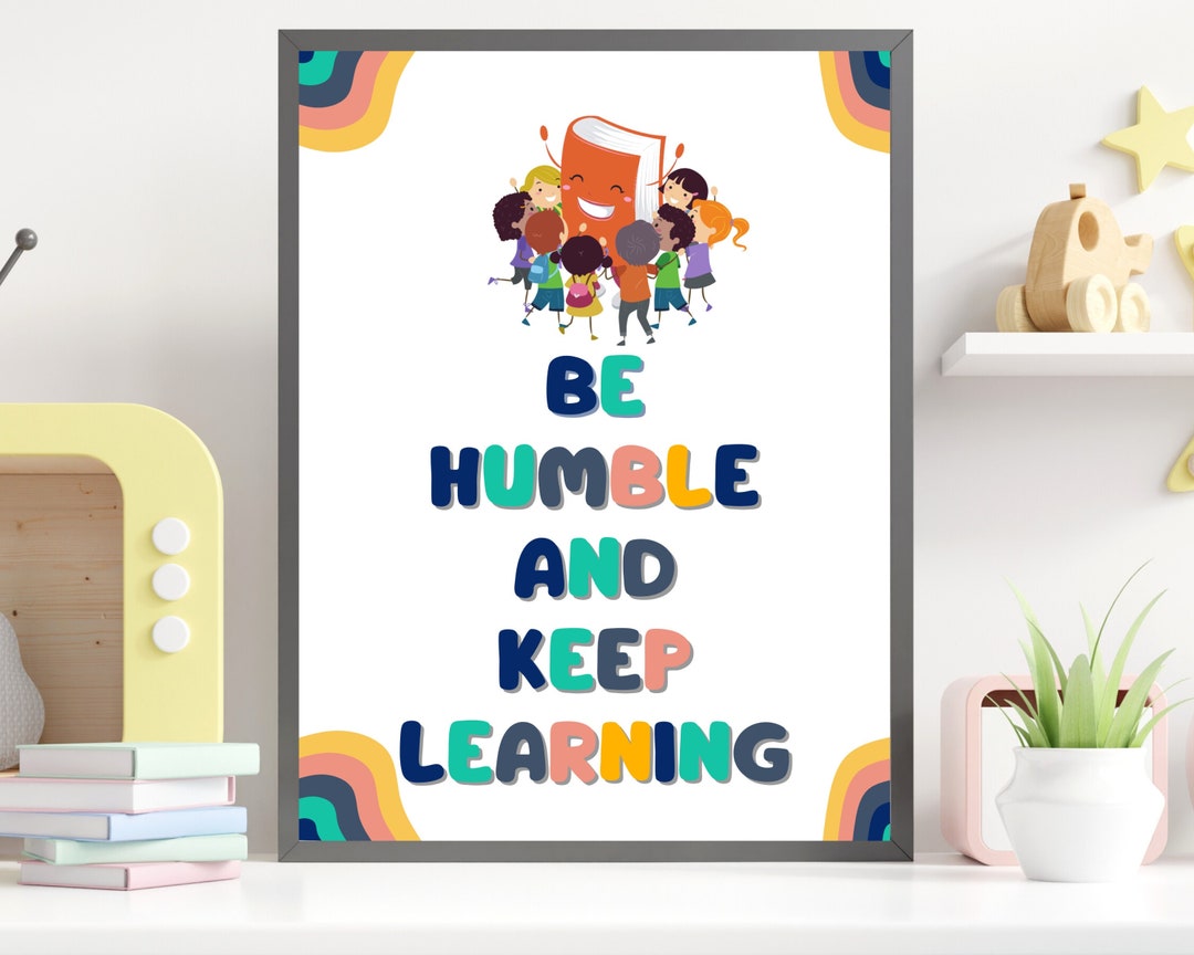 Humble Learner Digitalwallart Kidsdecor Nurserydecor Behumble ...
