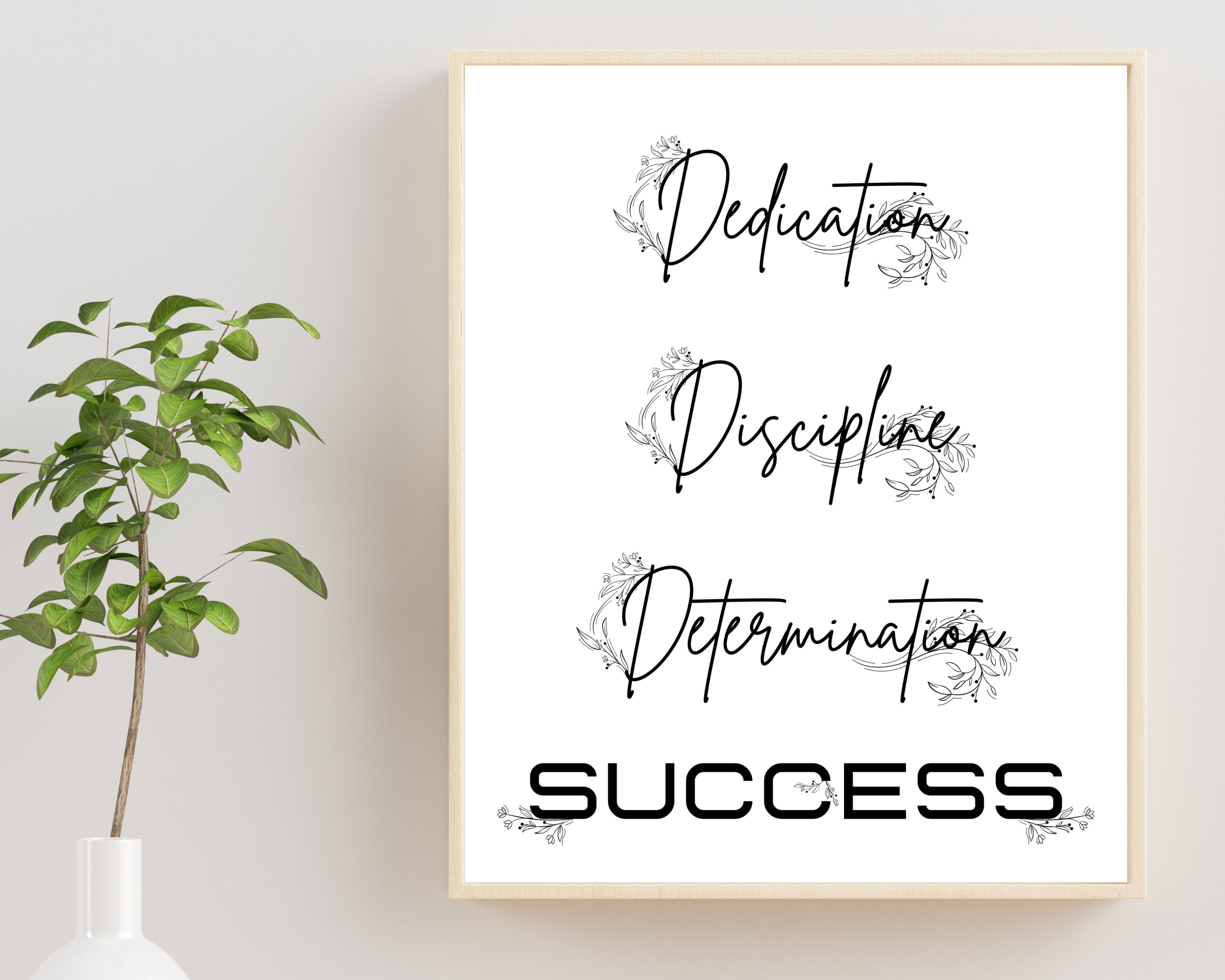 Success Wall Art Instant Download Printable for Motivation and ...