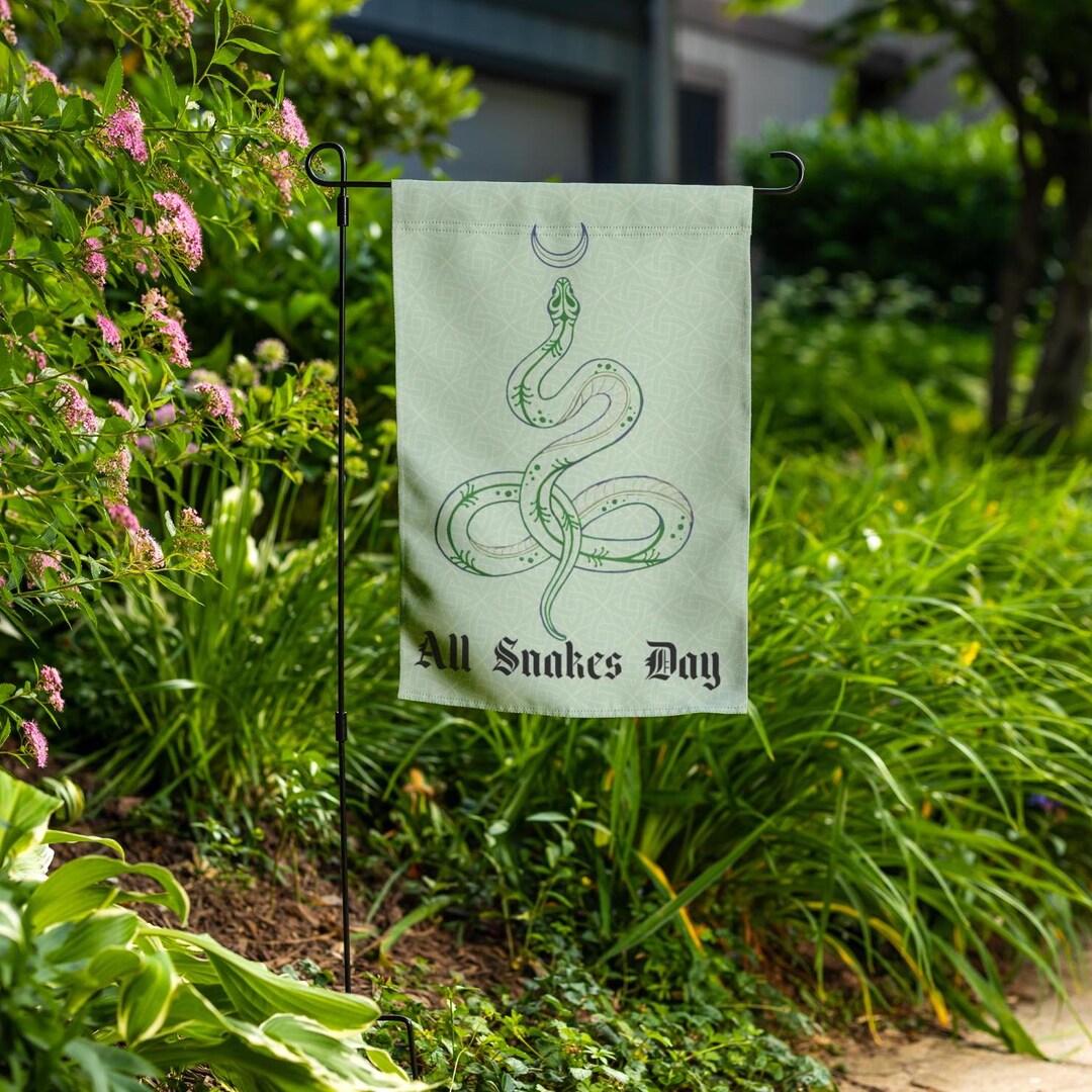 All Snakes Day Pagan Garden Flag - Etsy