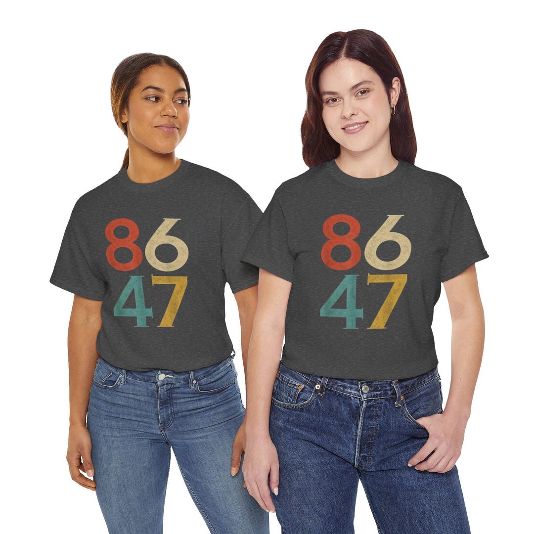 Vintage Numbers 8647 Graphic Unisex Heavy Cotton Tee - 8647 Design - Etsy