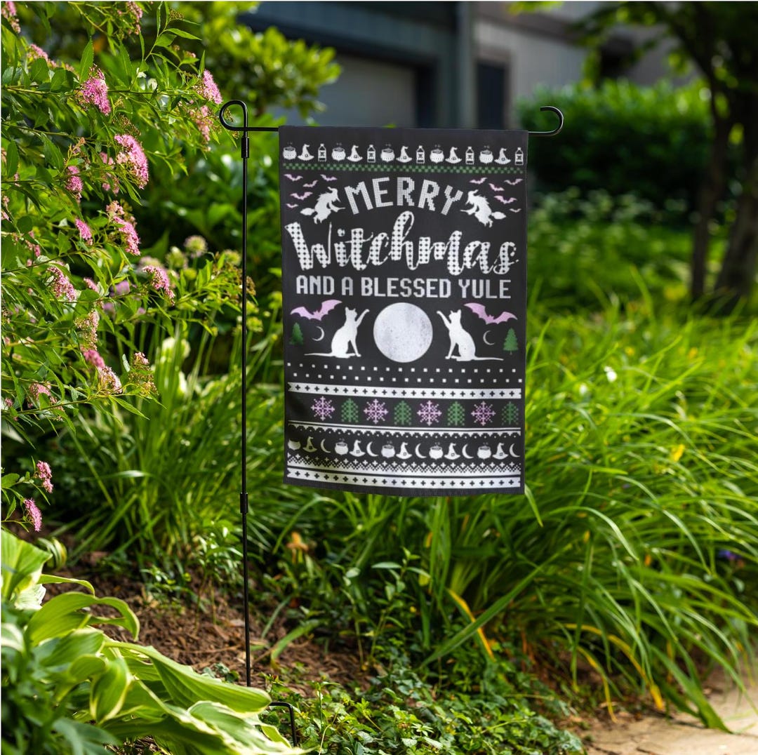 Merry Witchmas Garden Flag - Etsy