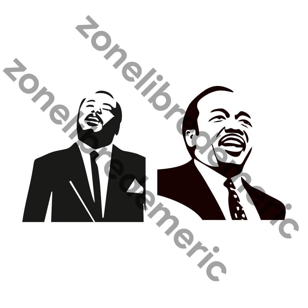 Martin Luther King Vector Pack SVG PNG DXF - Etsy UK