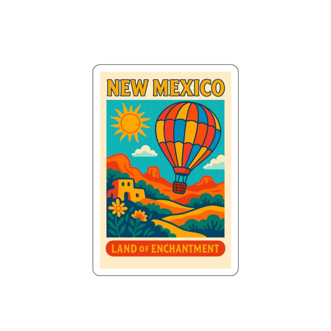 New Mexico Colorful Sticker - Etsy