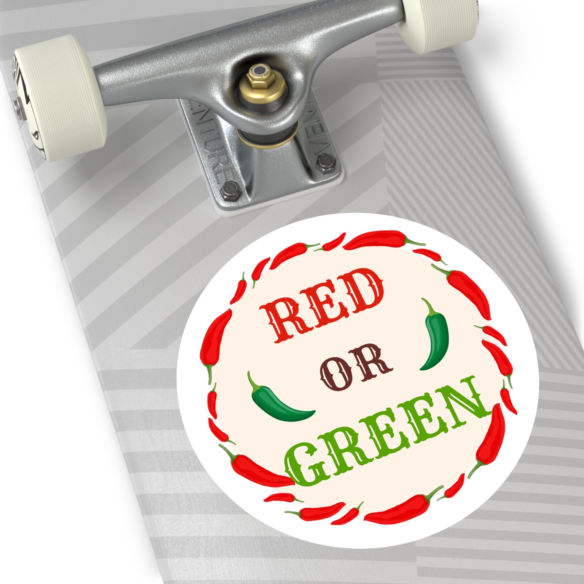 Red or Green Chili Round Stickers, Indooroutdoor - Etsy