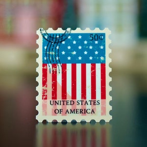 USA Flag Vinyl Sticker | United States Flag Travel Stamp | Laptop iPad ...