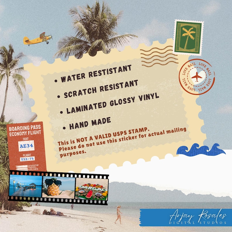 Brazil Travel Stamp Vinyl Sticker | Cute Brazil Amazon Rainforest ...