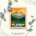 Mt. Rainier National Park Postage Stamp Vinyl Travel Sticker | Laptop ...