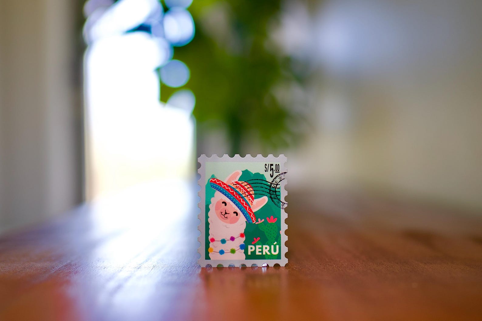 Peru Travel Stamp Vinyl Sticker | Cute Colorful Alpaca Peruvian Stamp ...