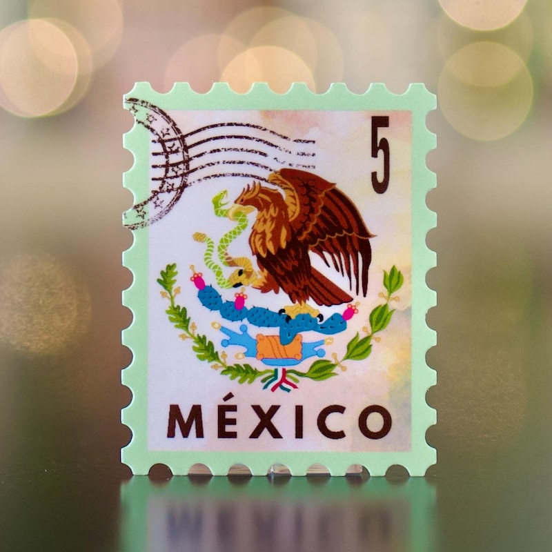 Mexican Stamps Sticker - Etsy