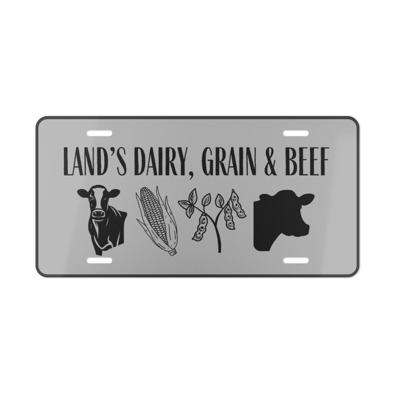 Farm-themed Vanity Plate, Unique Car Decor for Farmers, Rustic Gift for ...