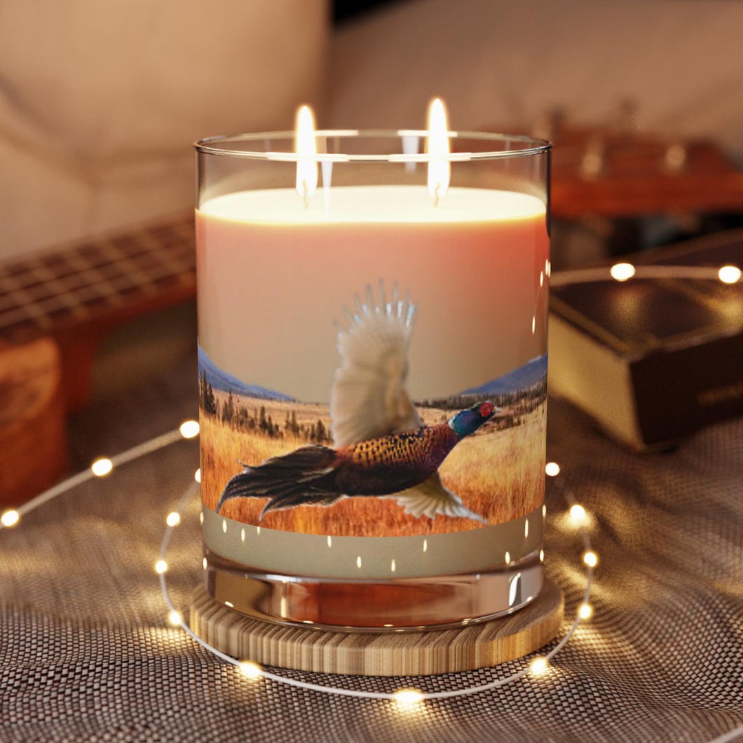 Fly Pheasant Fly - Scented Candle - Full Glass, 11oz - Etsy