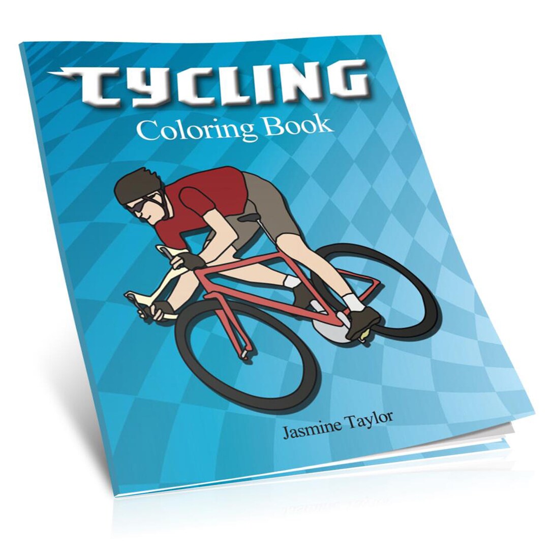 Cycling Coloring Book - Etsy