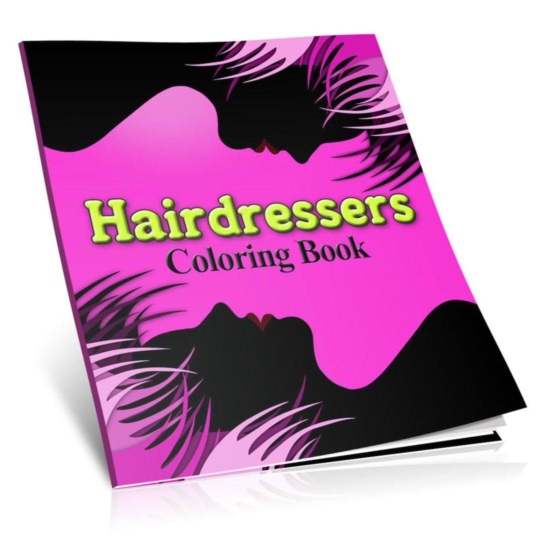 Hairdressers Coloring Book - Etsy