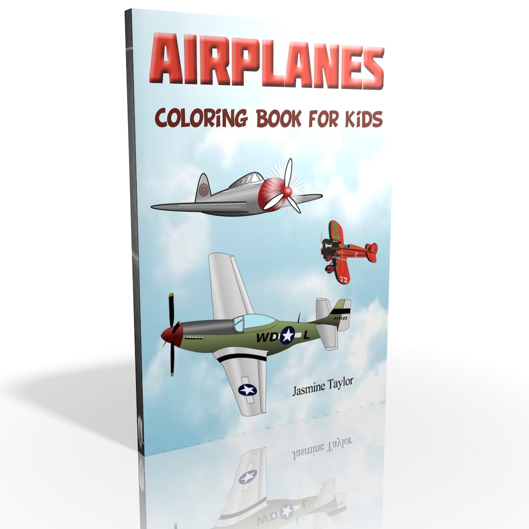 Airplanes Coloring Book for Kids - Etsy