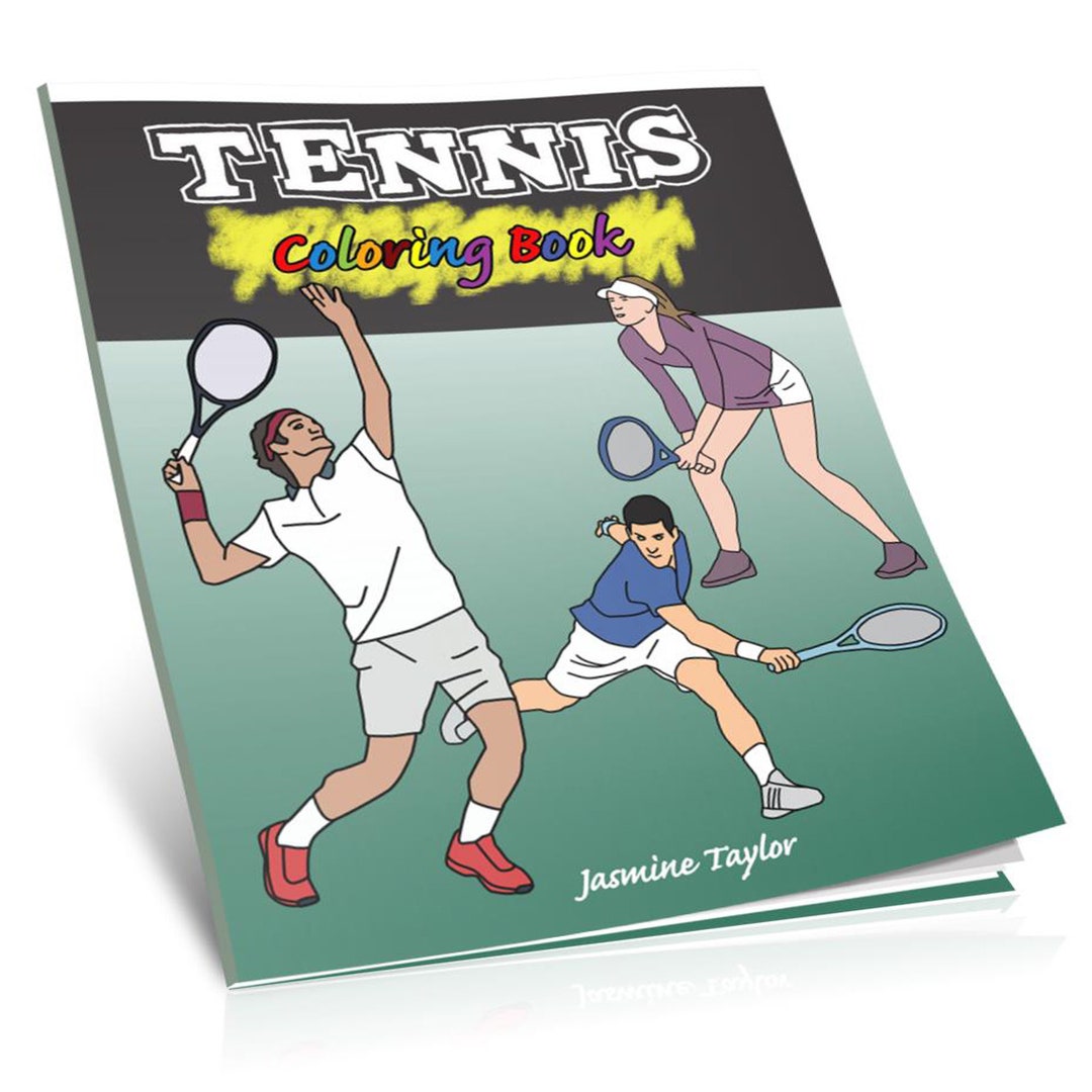 Tennis Coloring Book - Etsy