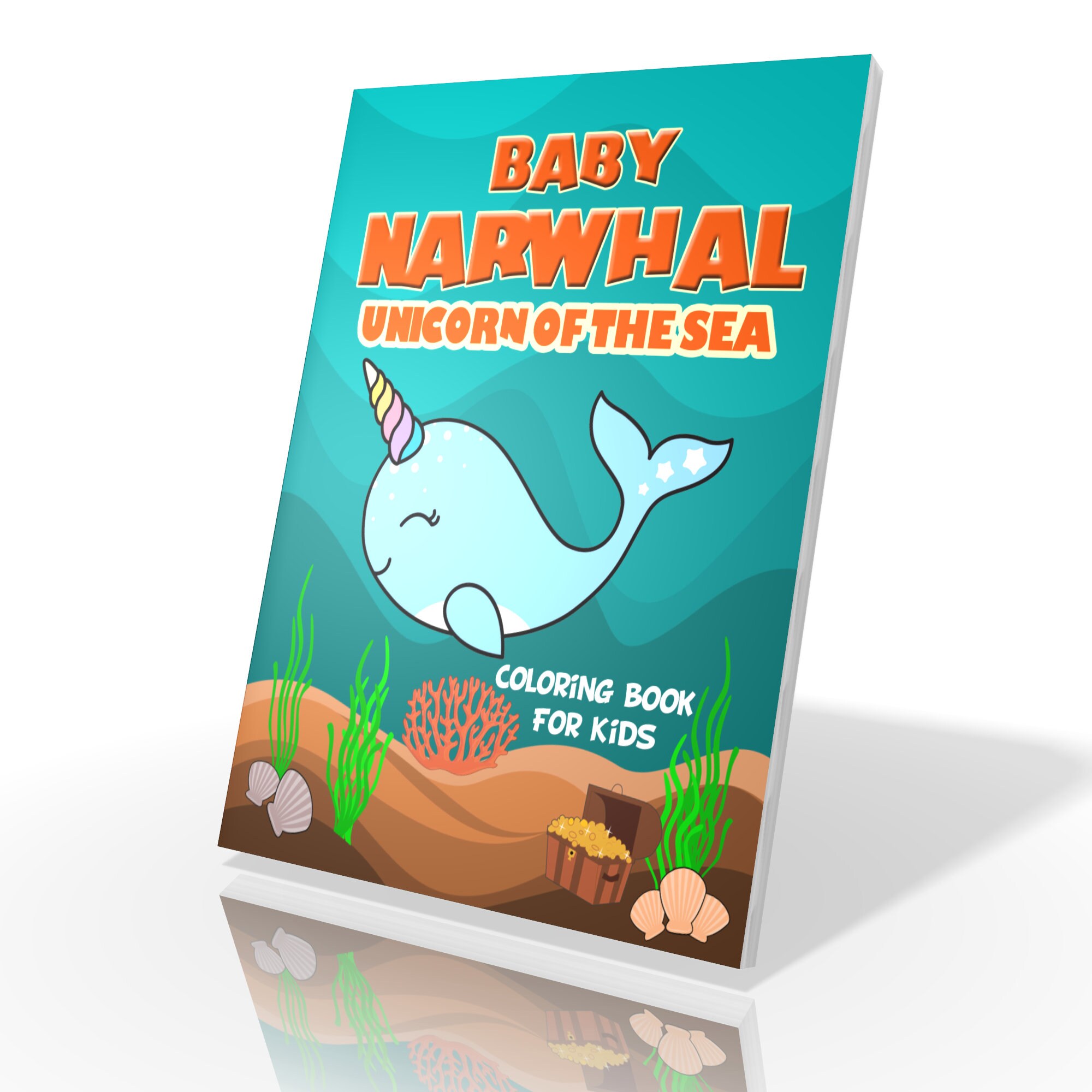 Narwhal Unicorn Of The Sea Coloring Pages