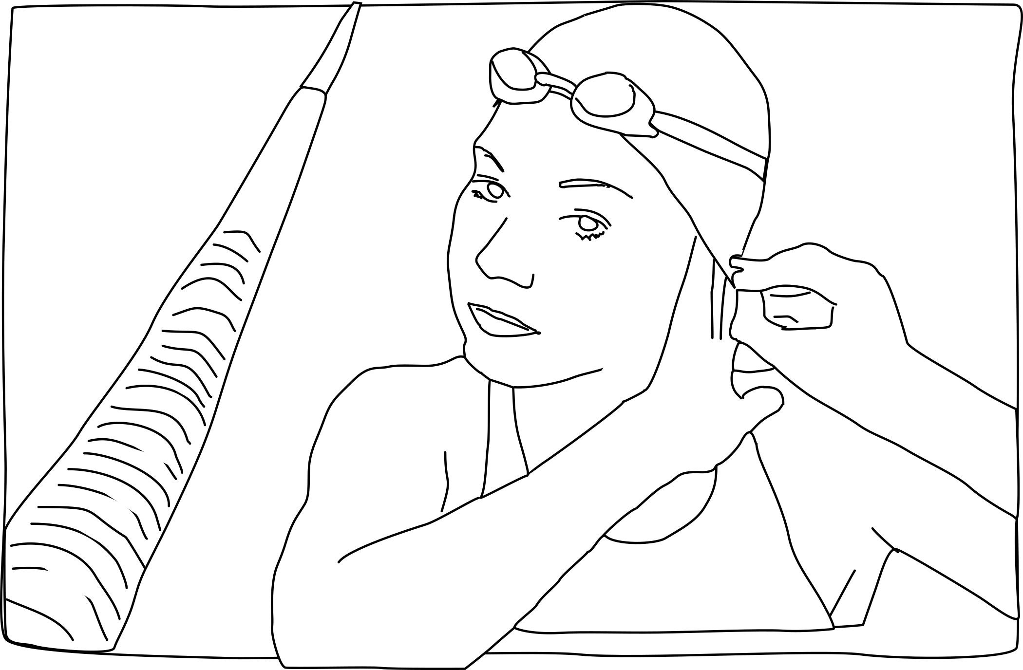 Swimmers Coloring Book - Etsy