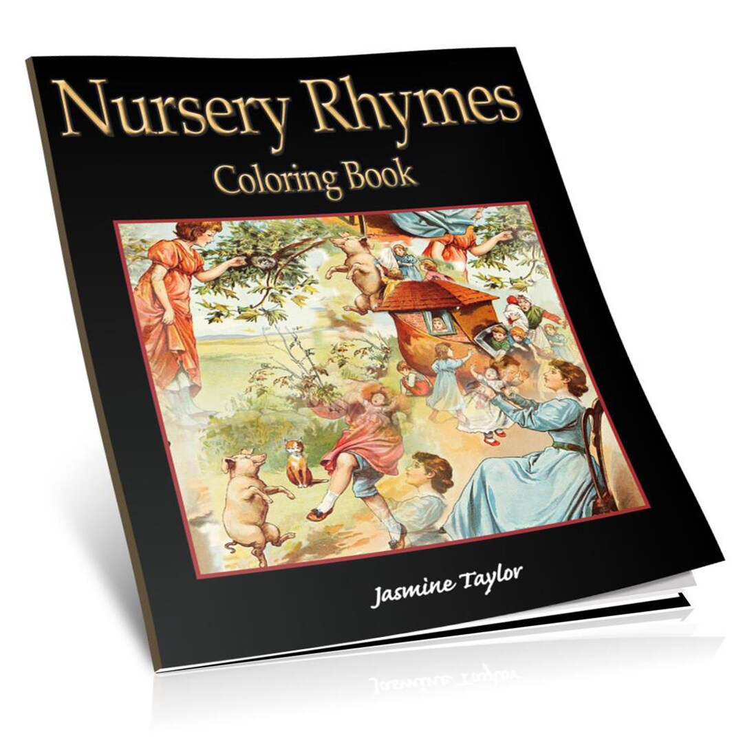 Nursery Rhymes Coloring Book - Etsy