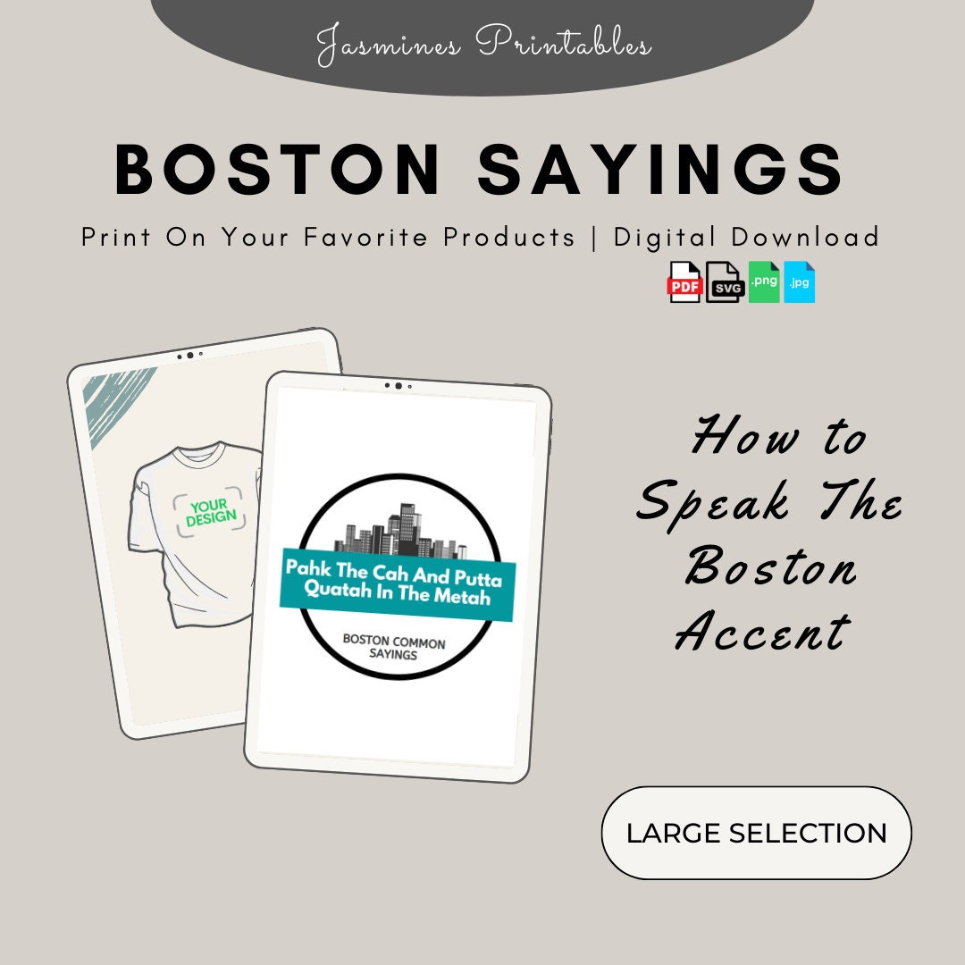 Funny Boston Sayings: "park the Car and Put A Quarter in the Meter ...