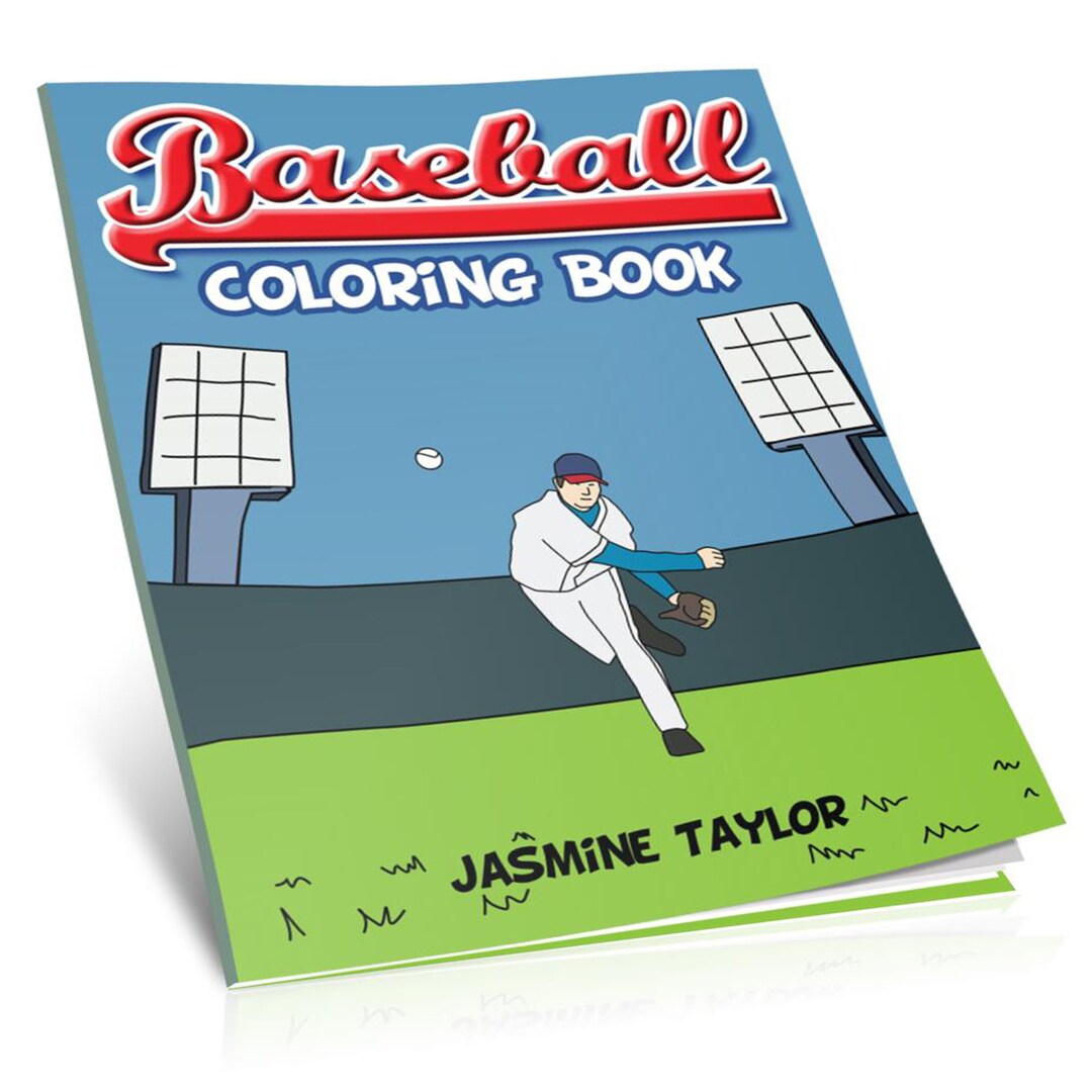 Baseball Coloring Book - Etsy