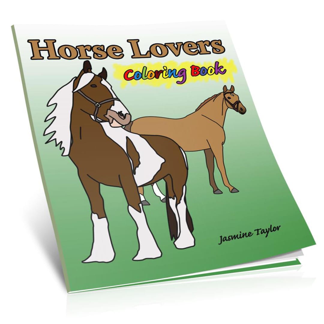 Horse Lovers Coloring Book - Etsy