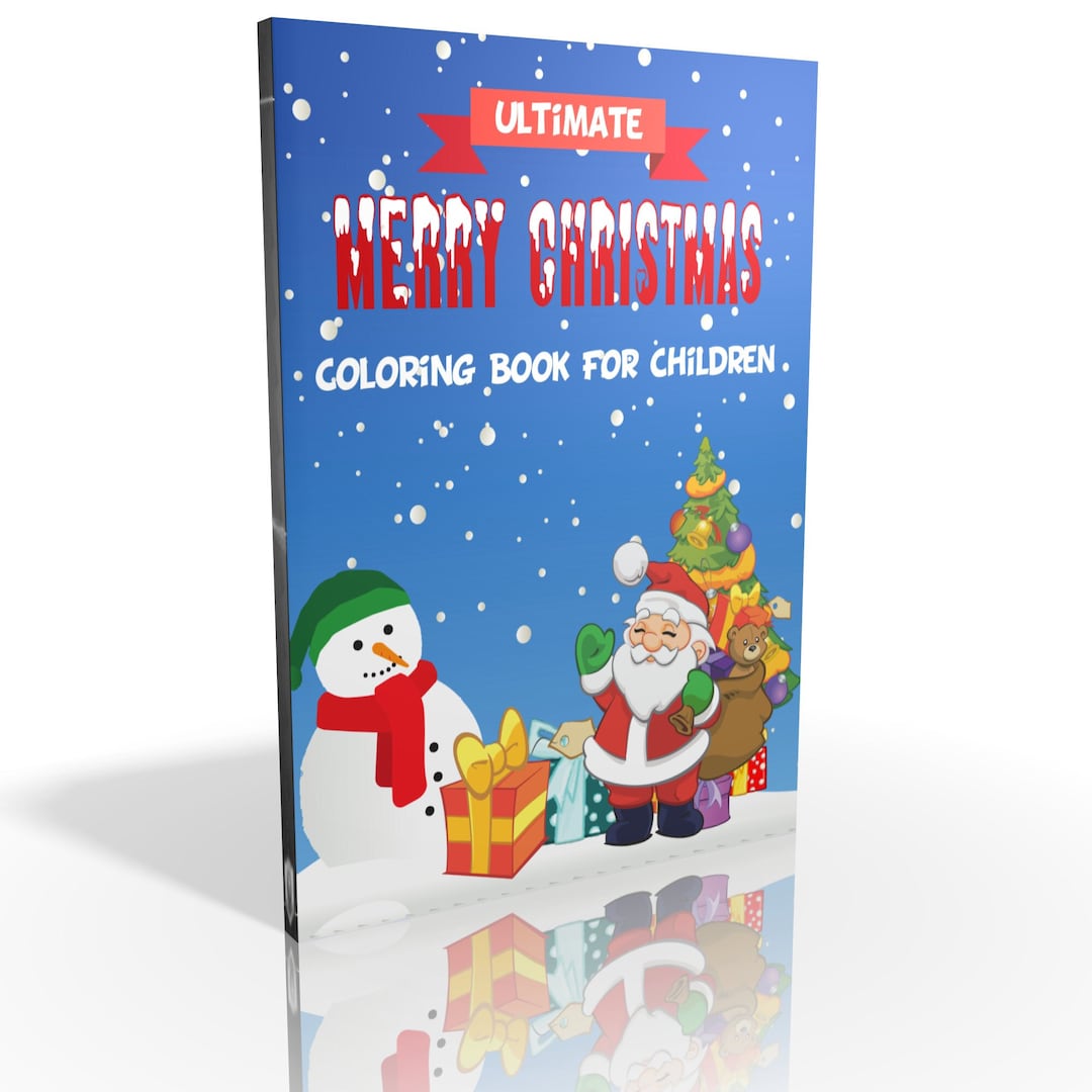 Ultimate Merry Christmas Coloring Book for Children - Etsy