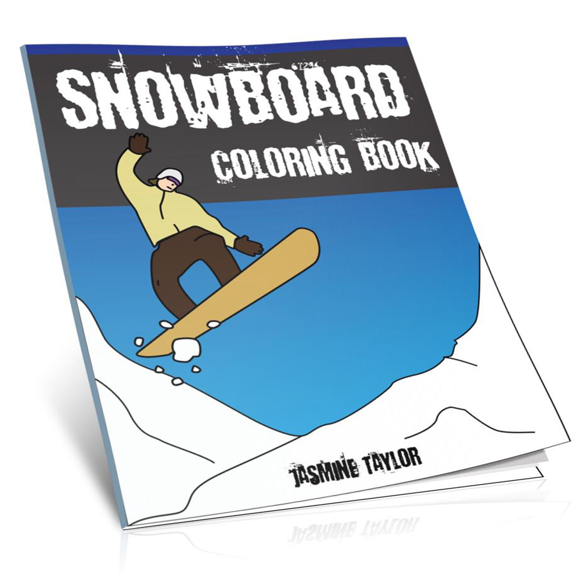 Snowboard Coloring Book - Etsy
