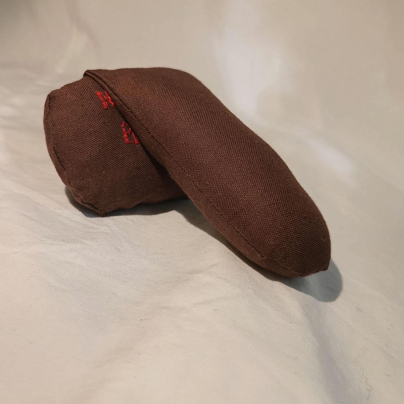 Brown/poc Skin Colour Fabric Packer With 2 Clips. Handmade in Amsterdam ...