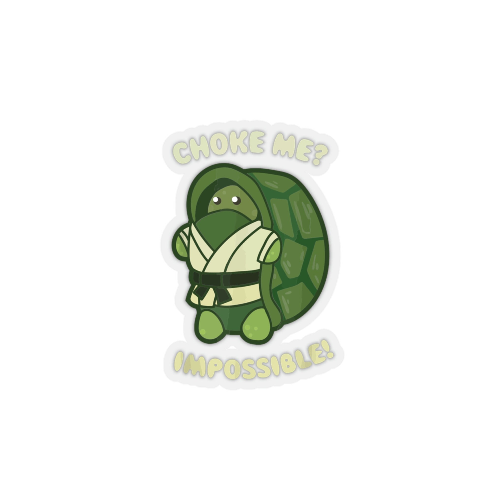 Impossible to Choke Jiu Jitsu Sticker, Jiu Jitsu Gift - Etsy