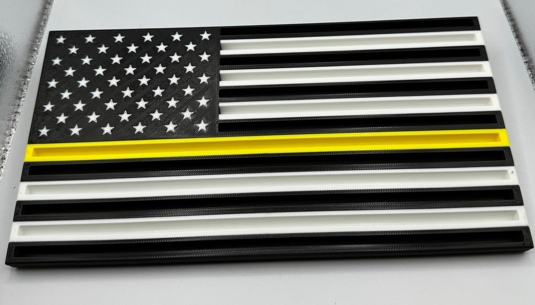 Thin Yellow Line Dispatcher Challenge Coin Holder - 13 Row Display ...