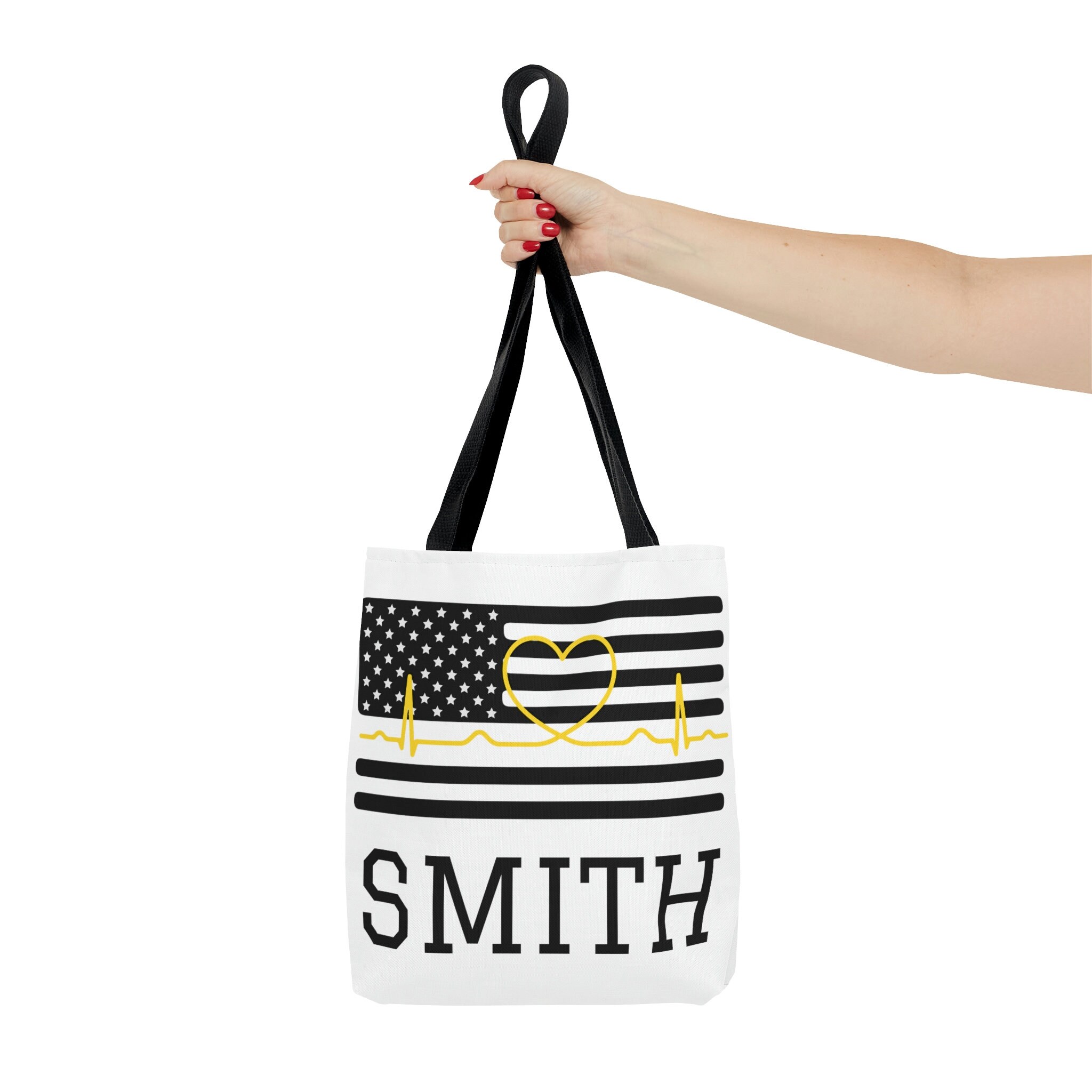 Custom 911 Dispatcher Thin Yellow Line Tote Bag Dispatcher Gift ...