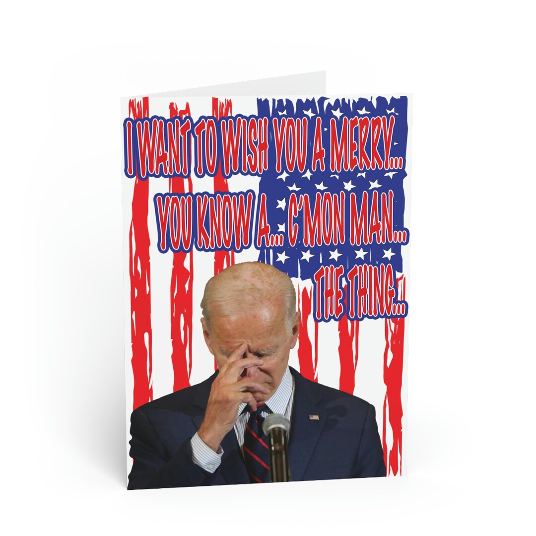 Joe Biden Let's Go Brandon Birthday Greeting Cards, Republican Gift - Etsy