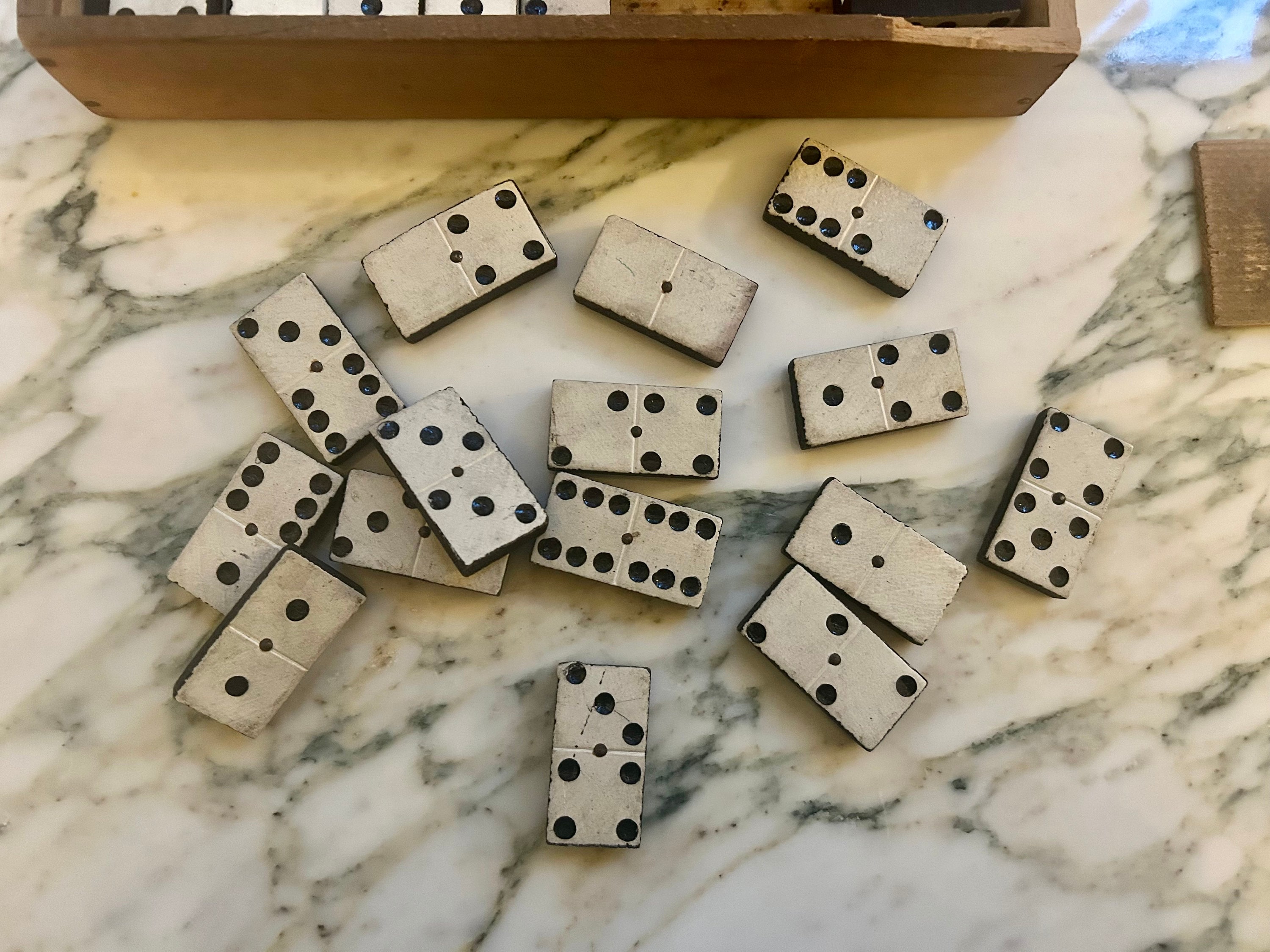 Handmade Vintage Wooden Dominos Set Made in Germany - Etsy