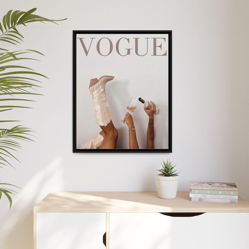 Chic Vogue Art Print, Fashion Wall Decor, Modern Home Decoration ...