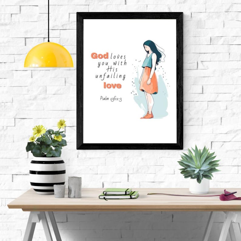 Christian Teen Girl Wall Art – Inspirational Scripture Prints for Girls ...