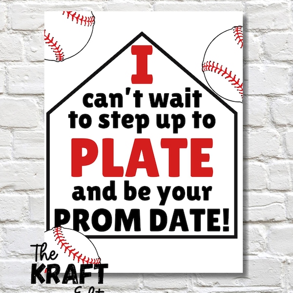 Baseball Prom Proposals - Etsy