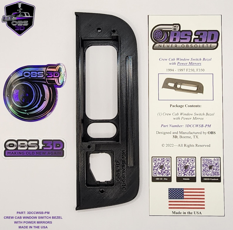 1994 - 1997 Ford Crew Cab Window Switch Bezel WITH Power Mirrors! - Etsy