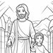 Kids Jesus Coloring Page - Back to School Coloring With Jesus - Child ...