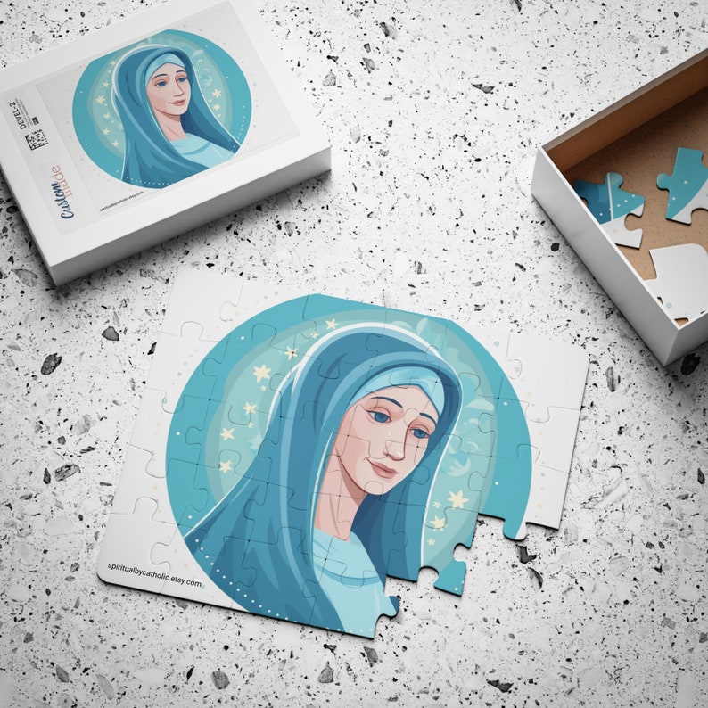 Kids Mother Mary Puzzle, Childrens Religious Puzzle, Catholic Teacher ...