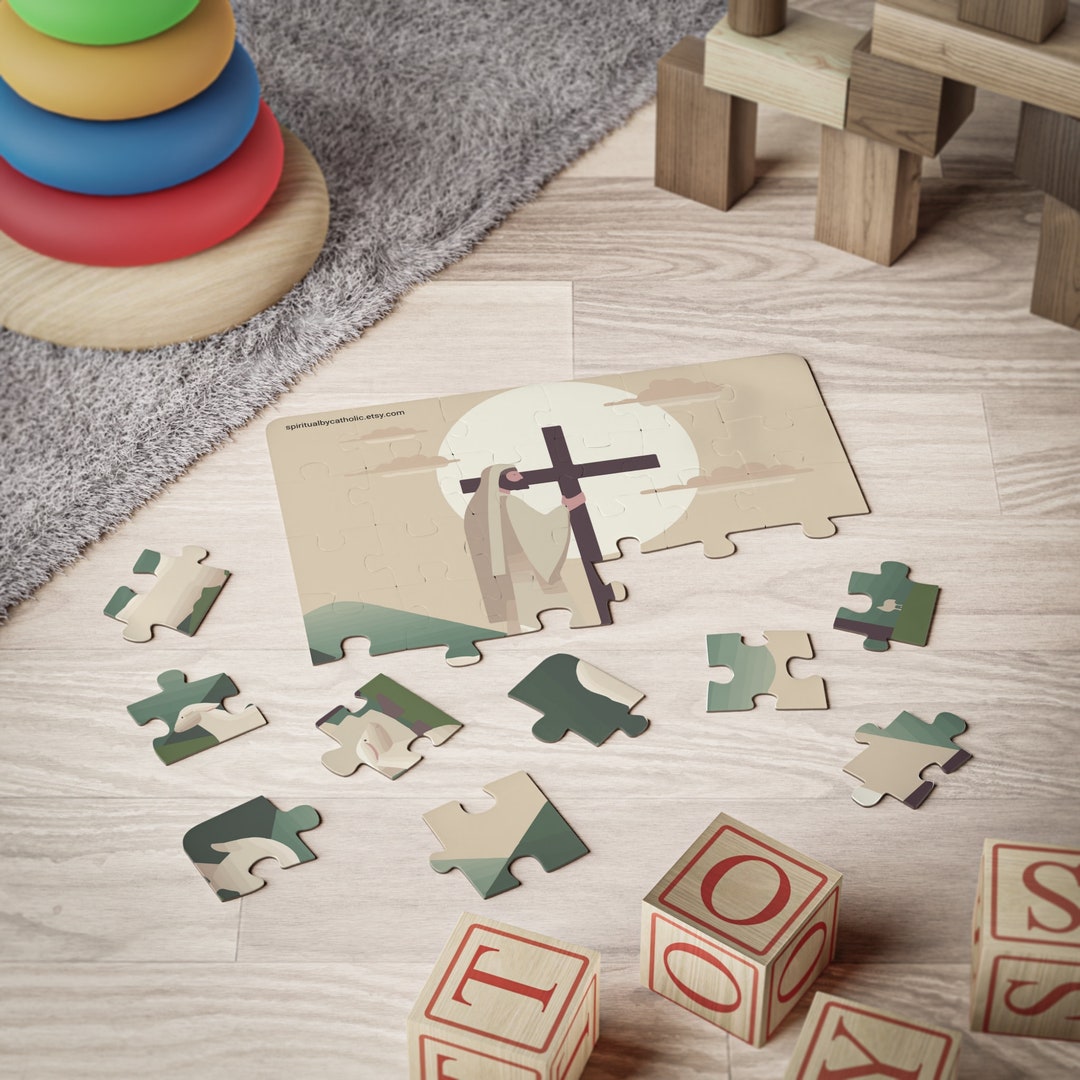Kids' Jesus Puzzle, Childrens Religious Puzzle, Catholic Teacher Gift ...