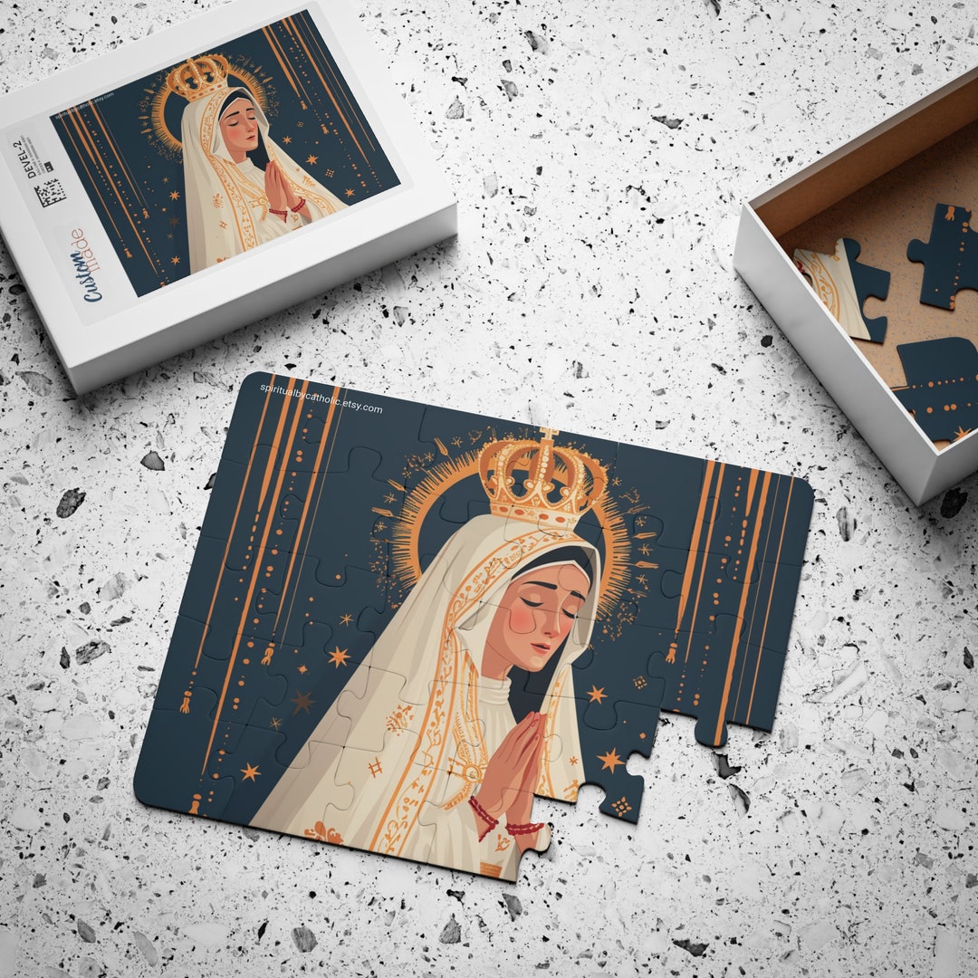 Our Lady of Fatima Kids Puzzle, Kids Catholic Saint Puzzle, Catholic ...