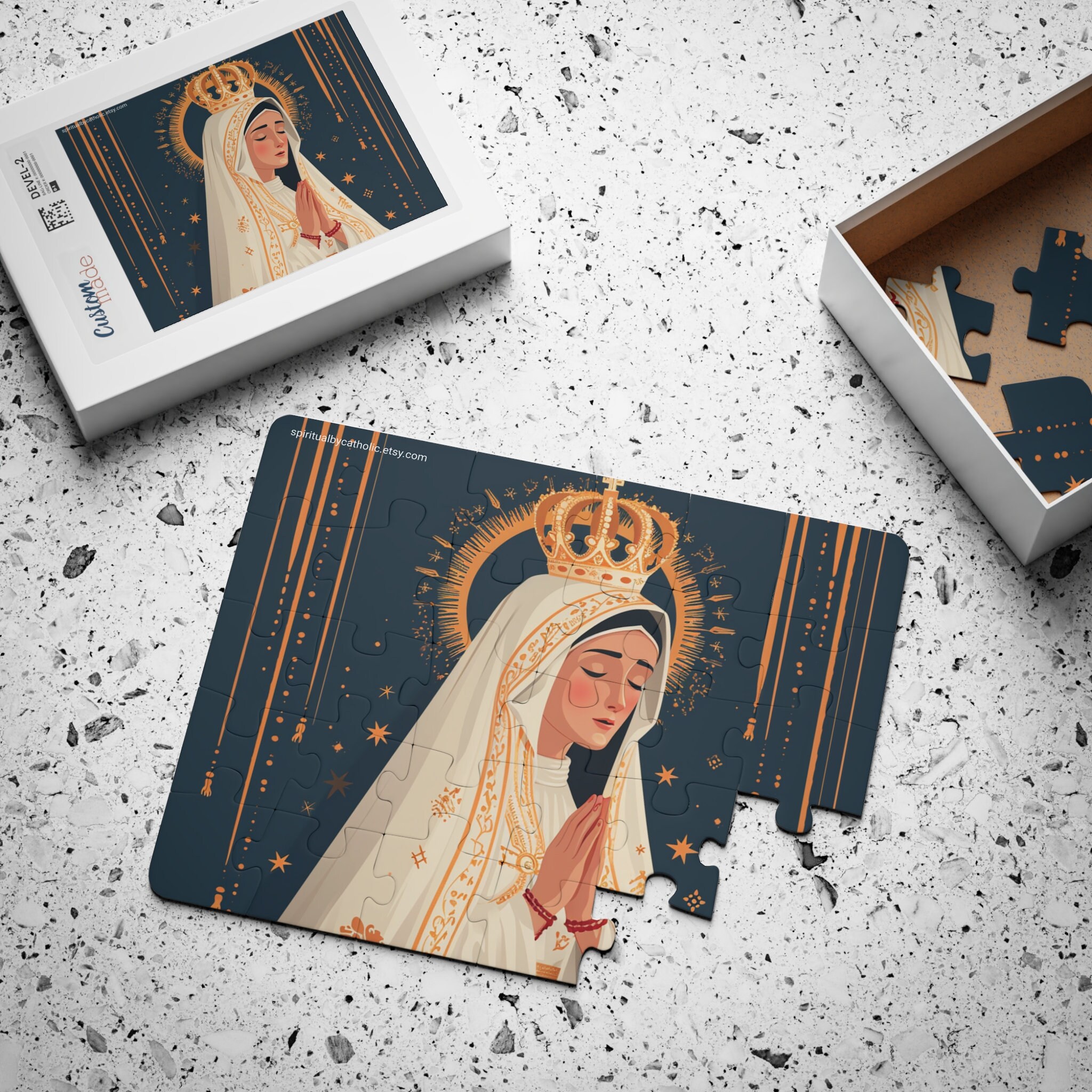Our Lady of Fatima Kids Puzzle, Kids Catholic Saint Puzzle, Catholic ...