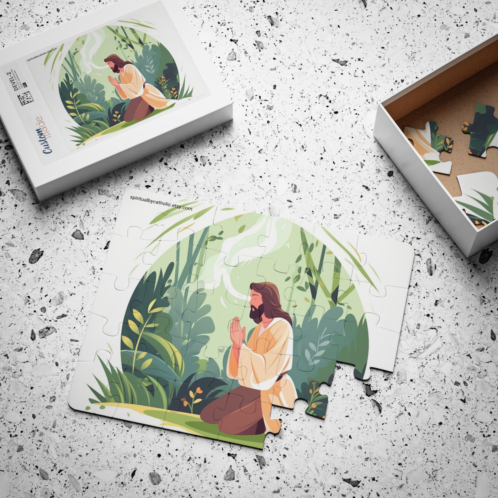 Rompecabezas de Jesús en el jardín de Getsemaní, Jesús orando ...