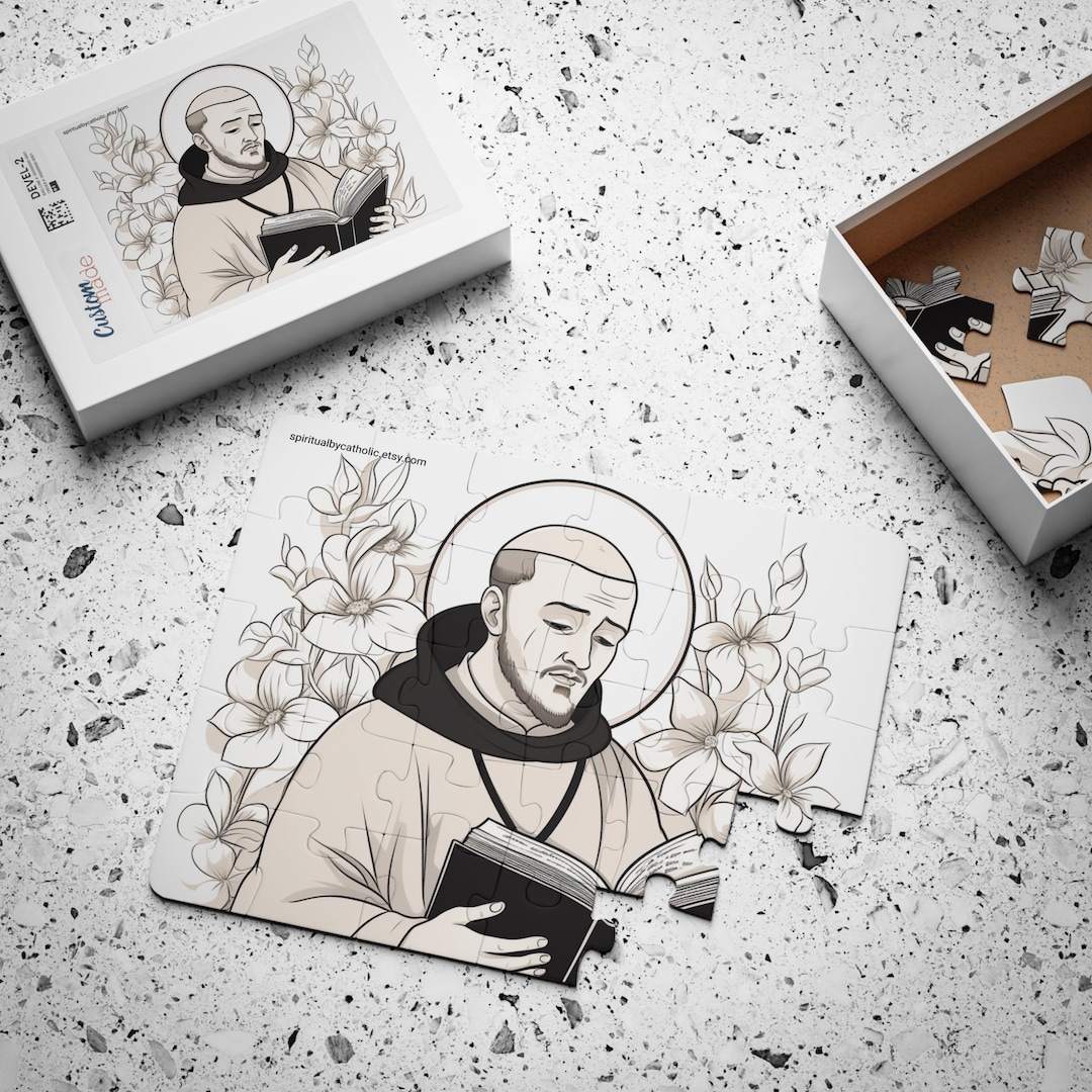 Saint Dominic Kids Puzzle, Kids Catholic Saint Puzzle, Catholic Teacher ...