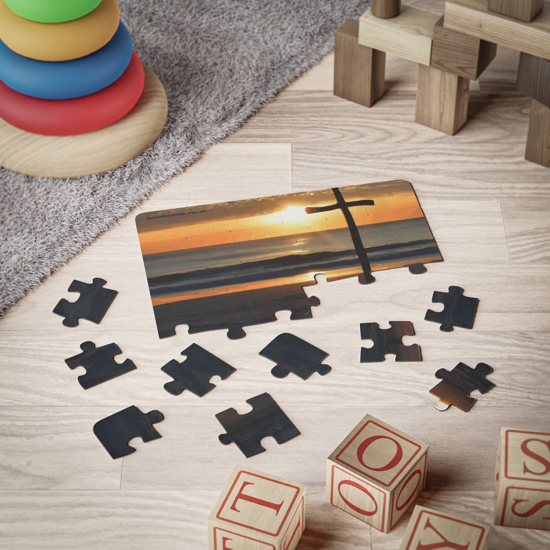 Kids' Cross Puzzle Scenic, Childrens Religious Puzzle, Catholic Teacher ...