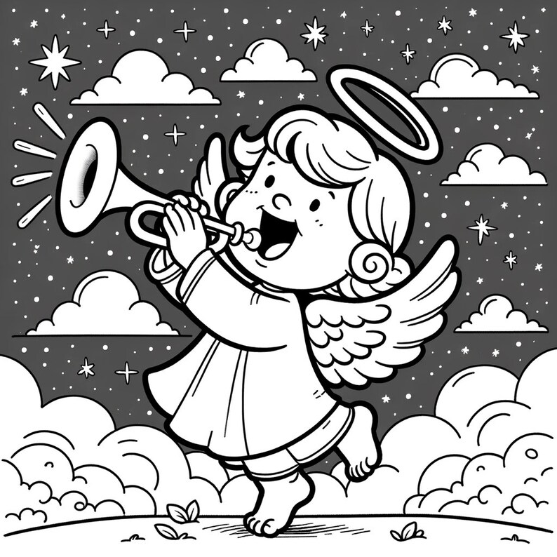 The Birth of Jesus Coloring Book, Nativity Scene, Road to Bethlehem ...