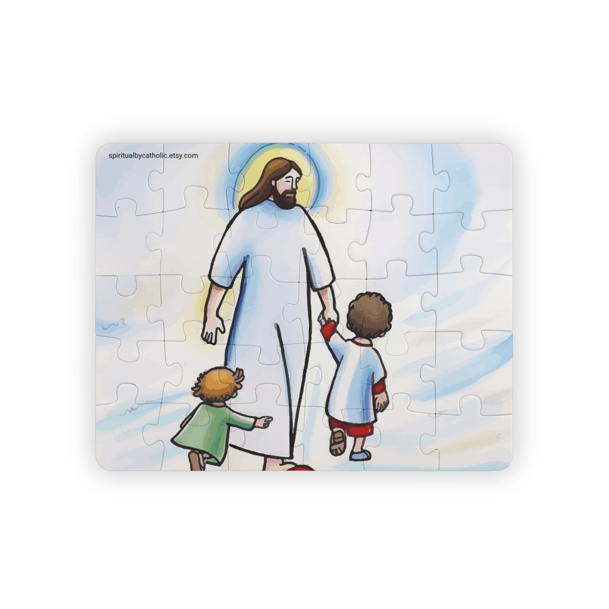 Kids' Jesus Puzzle, Follow Jesus Puzzle, Childrens Religious Puzzle ...