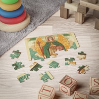 Saint Michael Archangel Kids Puzzle Religious, 30-piece - Etsy
